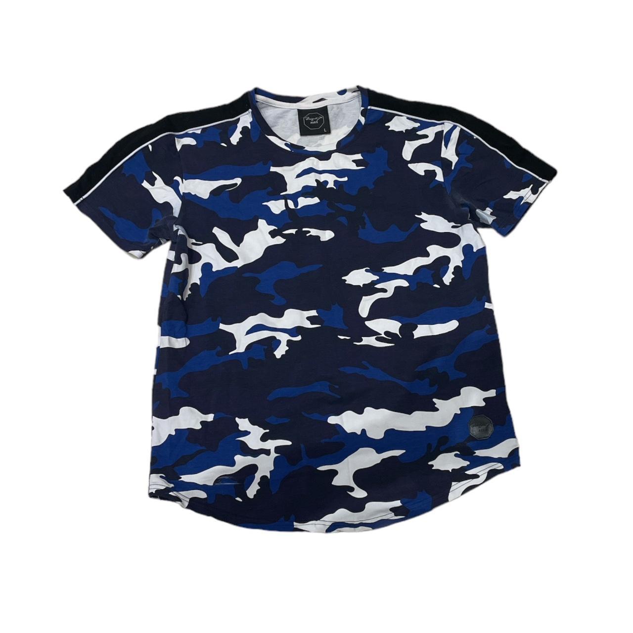 PROJECT X Blue Camouflage T Shirt!!! - Depop