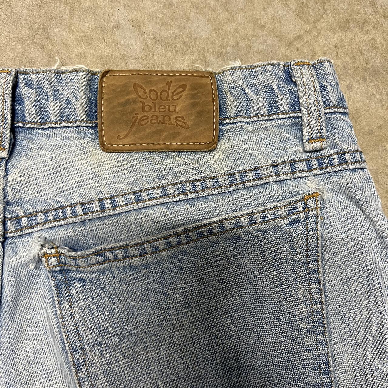Rare* 90s/00s Code Bleu Jean Shorts SIZE:... - Depop