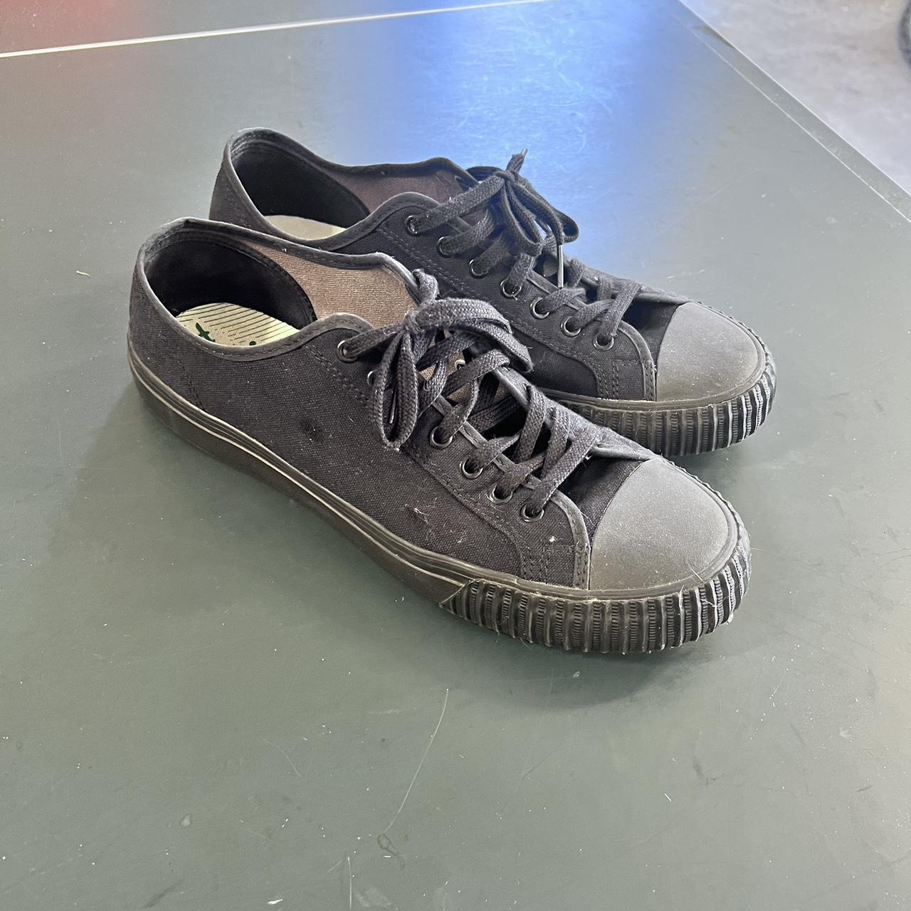 Black PF Flyers low tops. Size 13 M | #grunge... - Depop