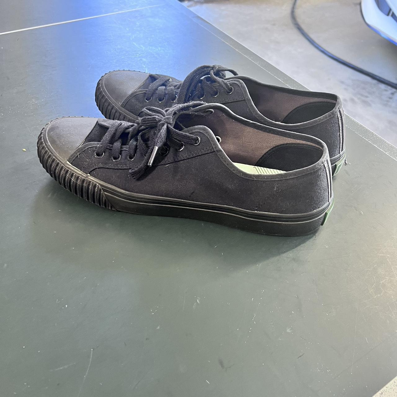 Black PF Flyers low tops. Size 13 M | #grunge... - Depop