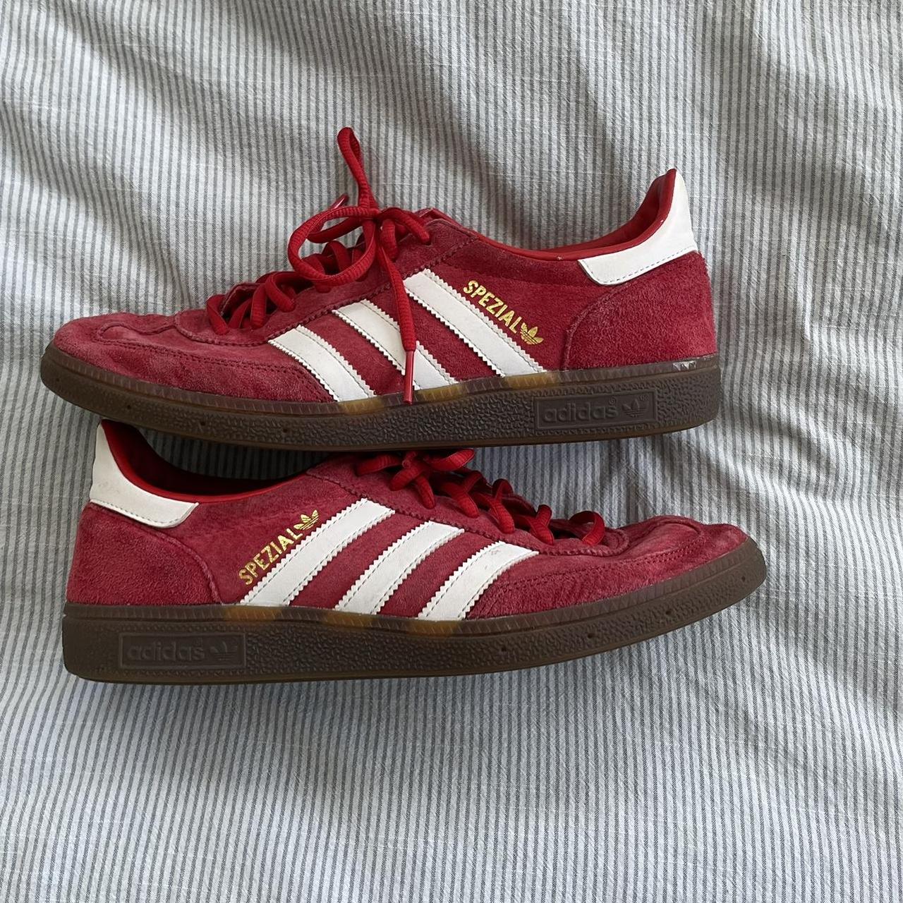 Red Adidas Spezial Amazing condition, very little... - Depop