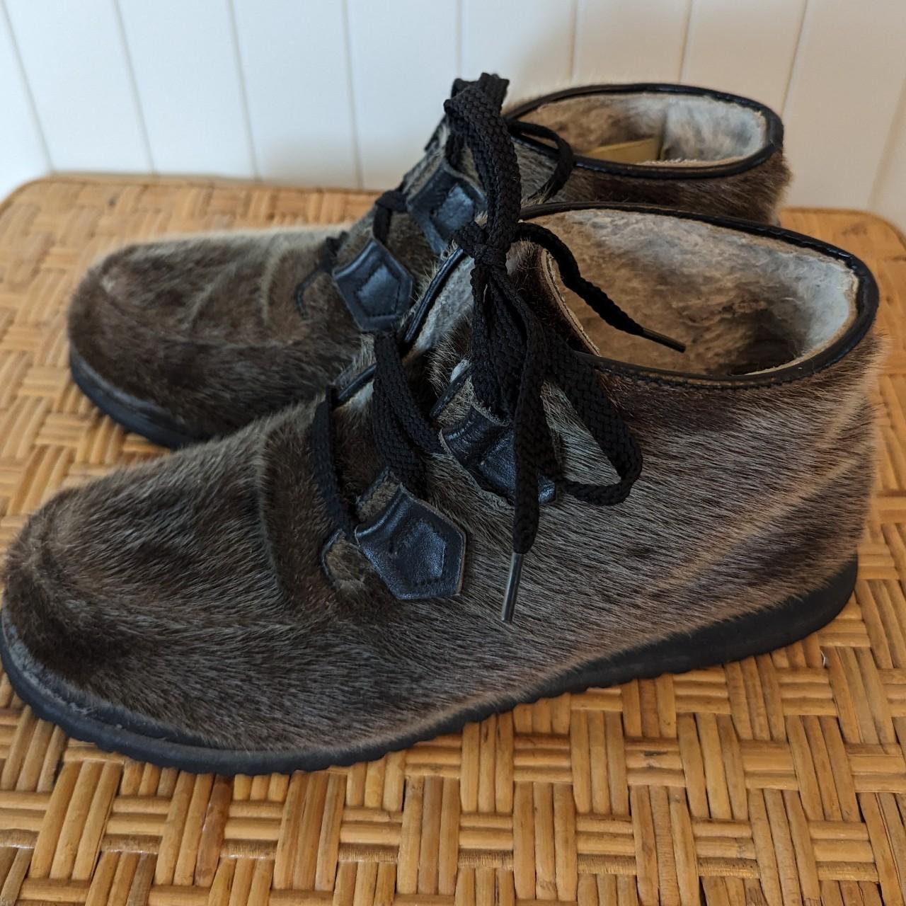 Vintage seal skin boots size 6. Some minor wear on... | Depop