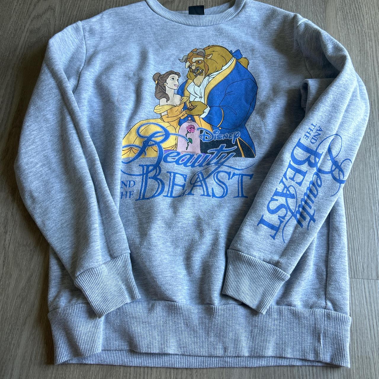 Beauty and the beast sweatshirt 💙💛 fits a little... - Depop