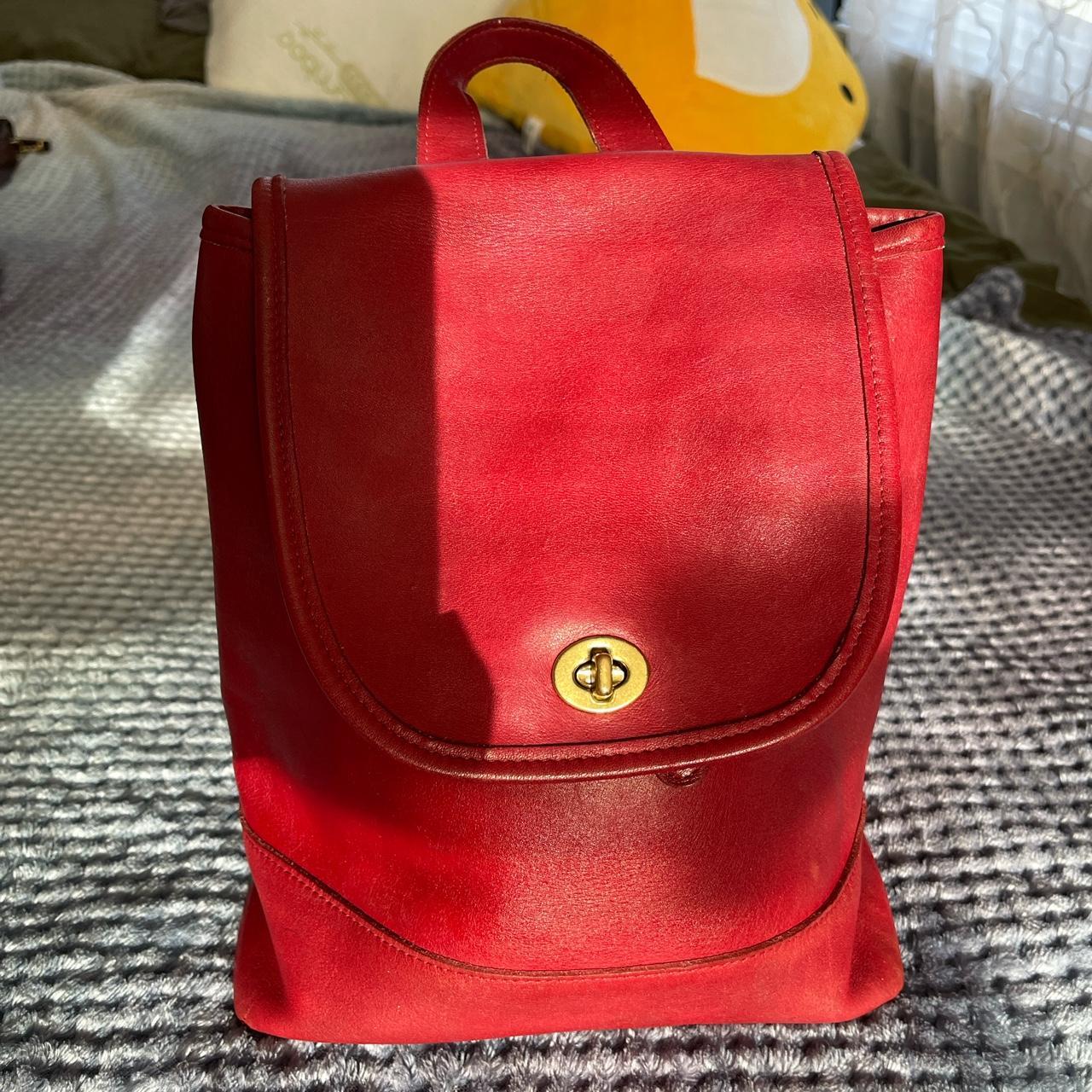 Coach Women's Red Bag | Depop