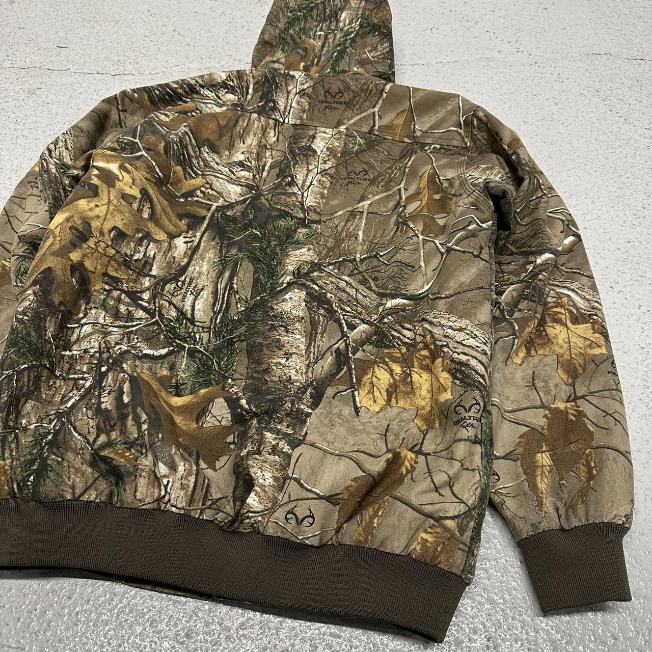 Realtree camo jacket full zip up camouflage small... | Depop