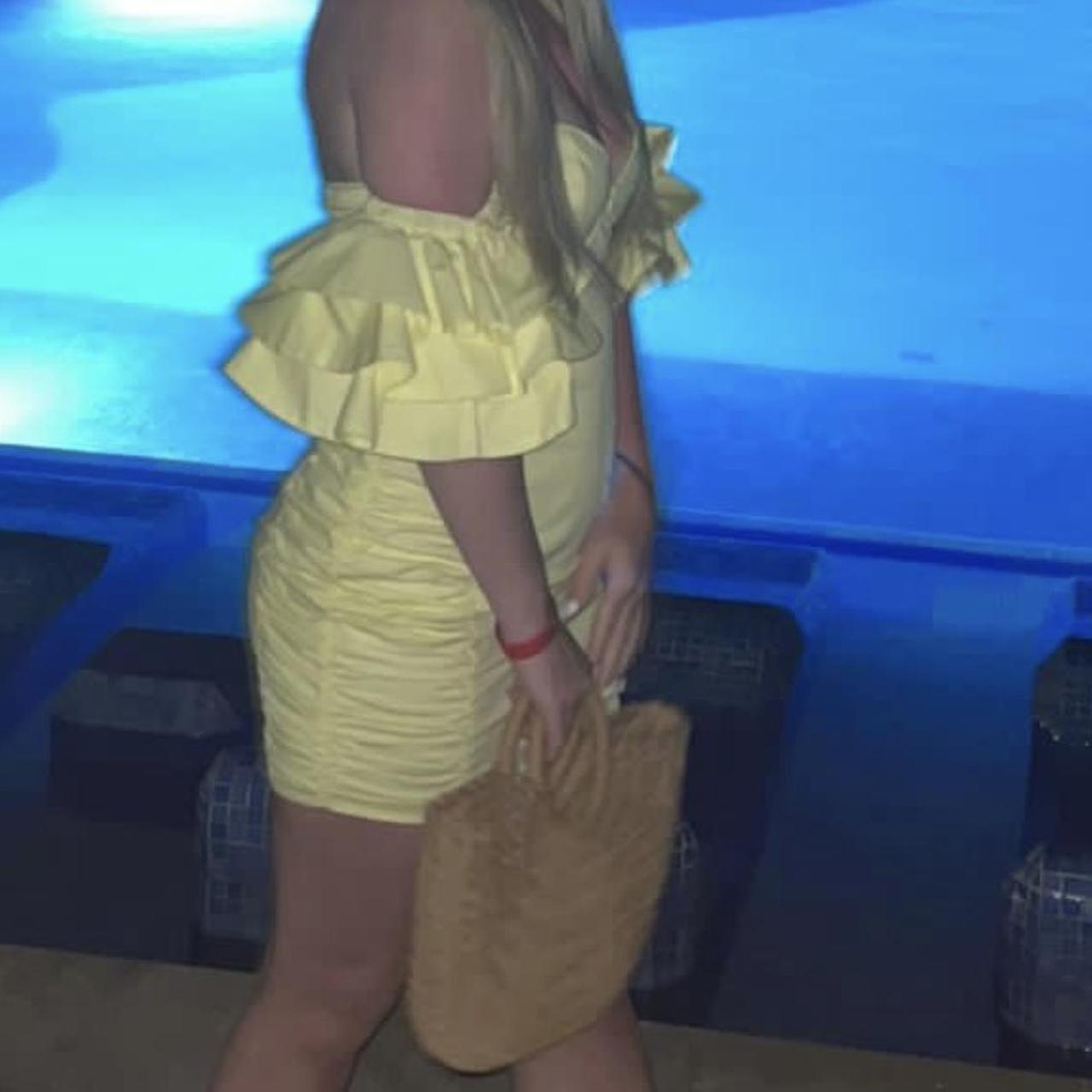 Oh Polly Womens Yellow Dress Depop