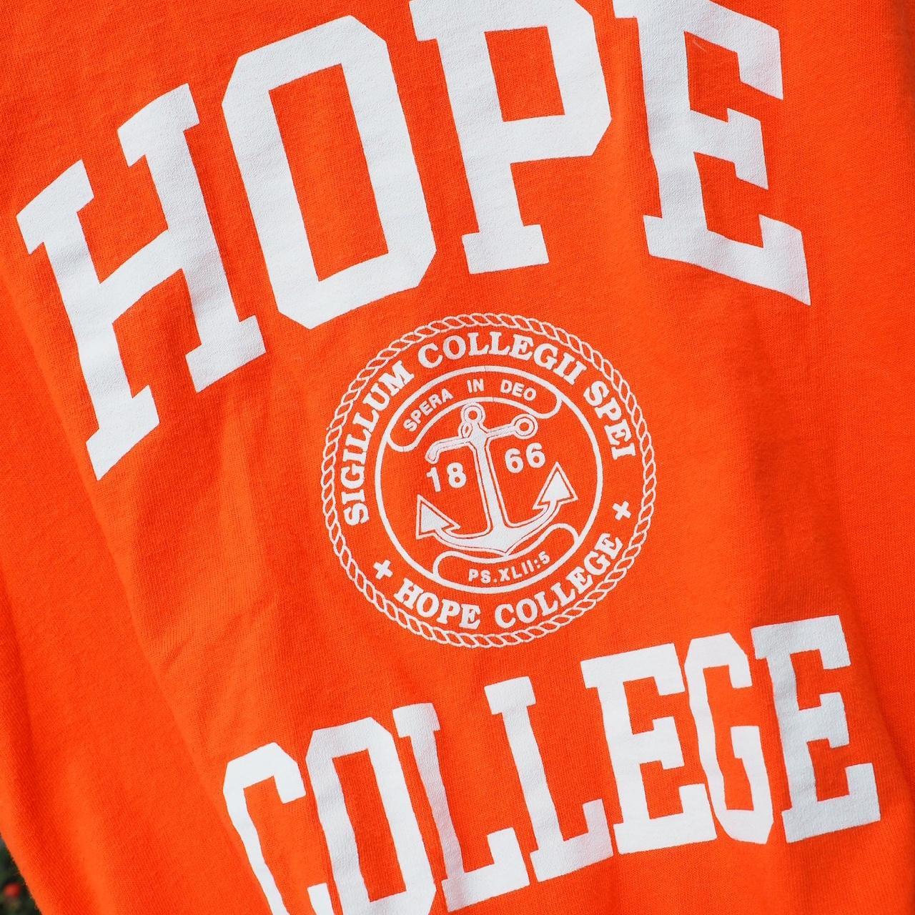 Hope College Logo T-shirt Mens Size Large Tiny spots... - Depop