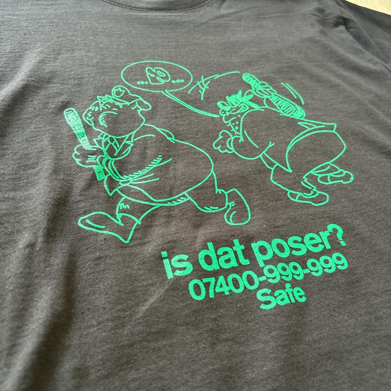 Poser Is Dat Poser? Pigs Tee T Shirt Black/Green... - Depop