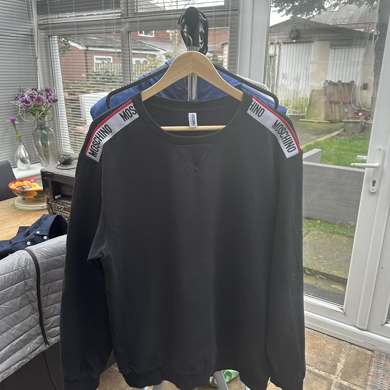 Xl shoulder tapped moschino sweatshirt/jumper, Great... | Depop