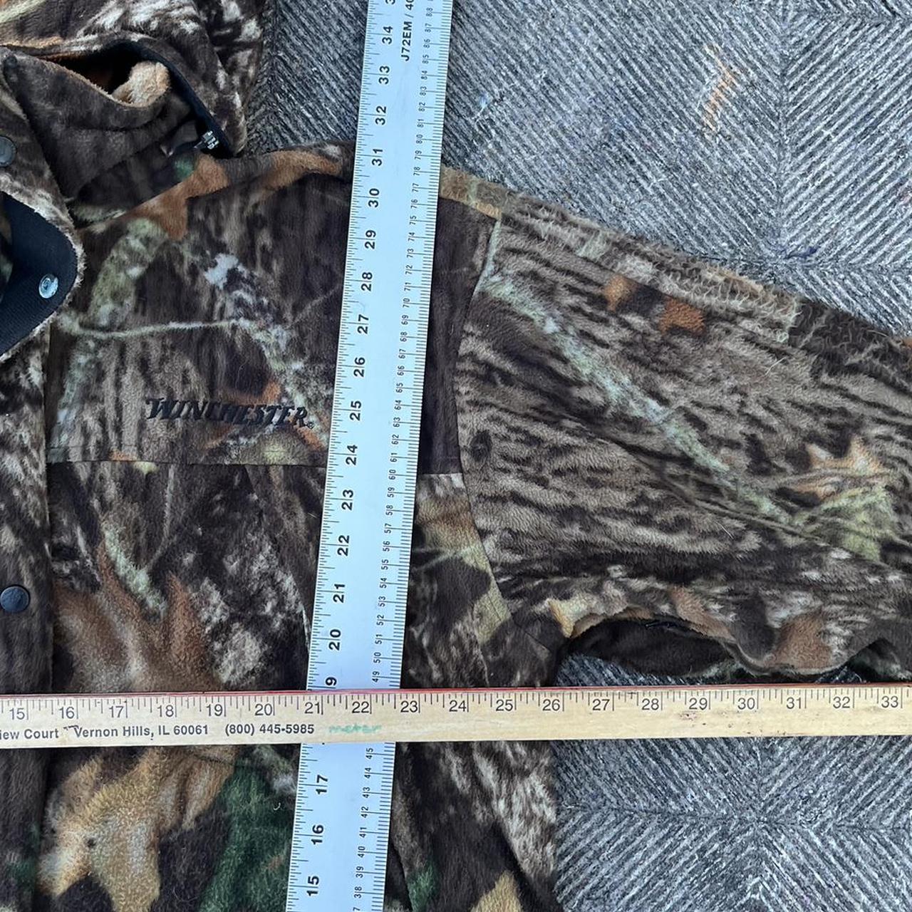 Realtree type camo hunting jacket / heavy fleece... - Depop