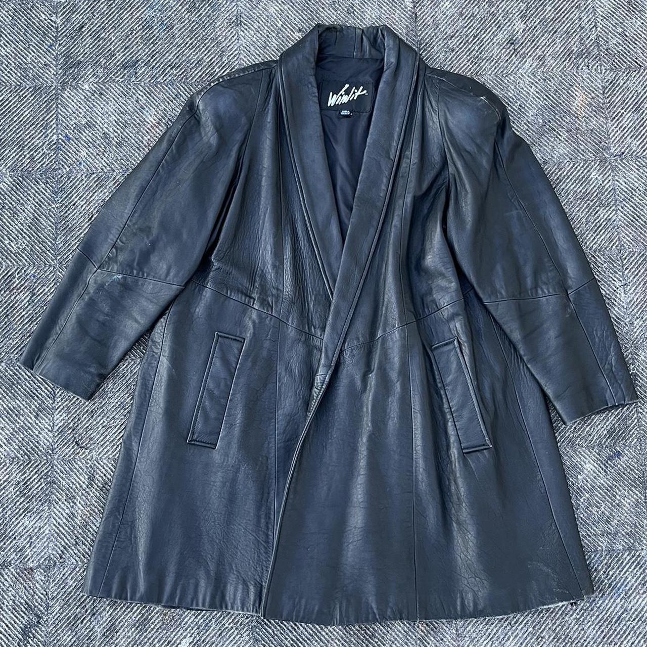 Long leather jacket / matrix / Hailey Bieber / Keanu... - Depop