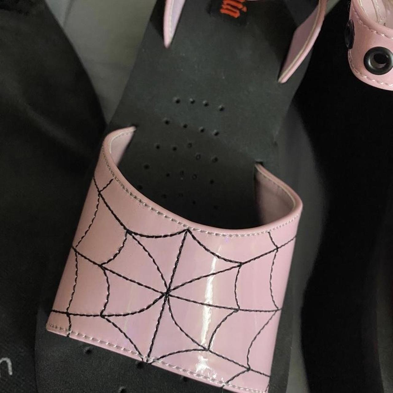 brand new DEMONIA pink spiderweb platform sandals.... - Depop