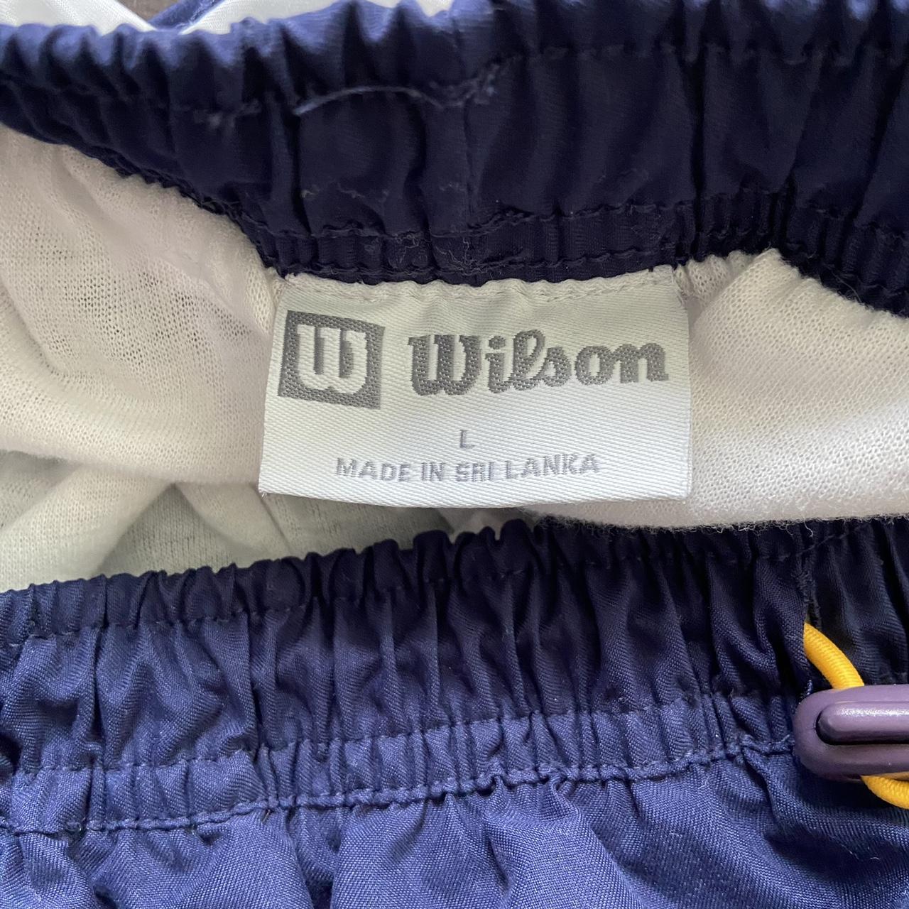 Vintage Wilson windbreaker sweatpants Size: Large... - Depop