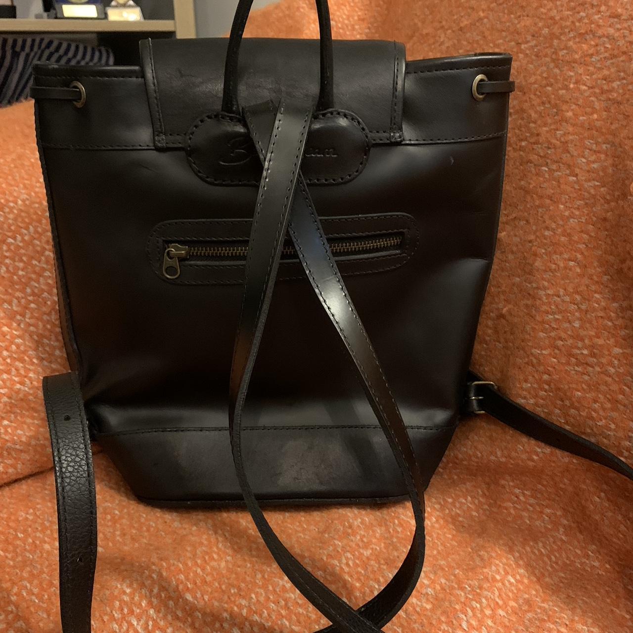 Black leather Beara Beara backpack. Only worn out a... - Depop