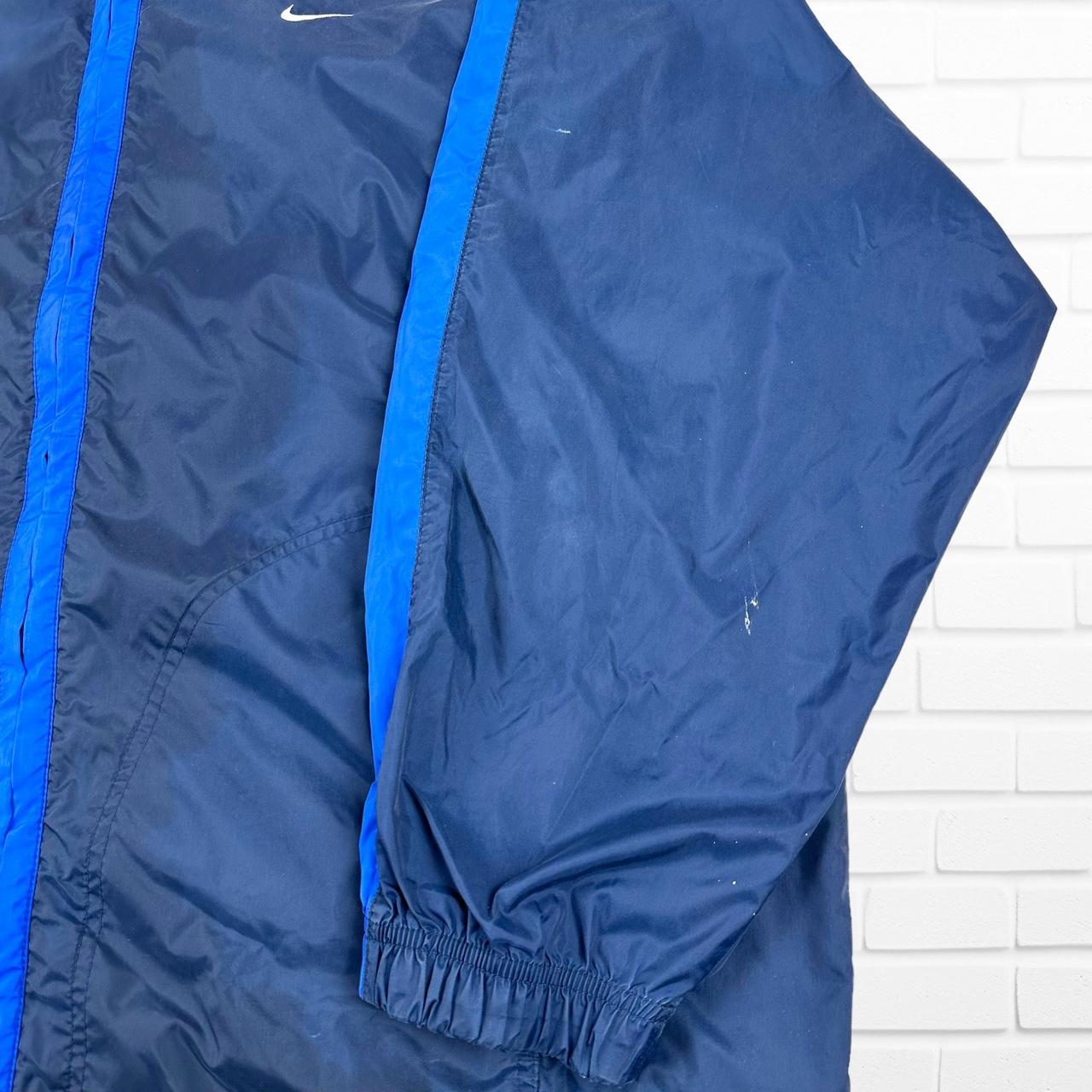 👀 VINTAGE 90s NIKE JACKET 💣 Vintage Navy/Blue Nike... - Depop