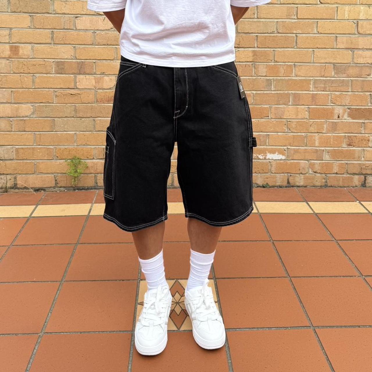 Volcom Utility Carpenter Jorts with Contrast... - Depop