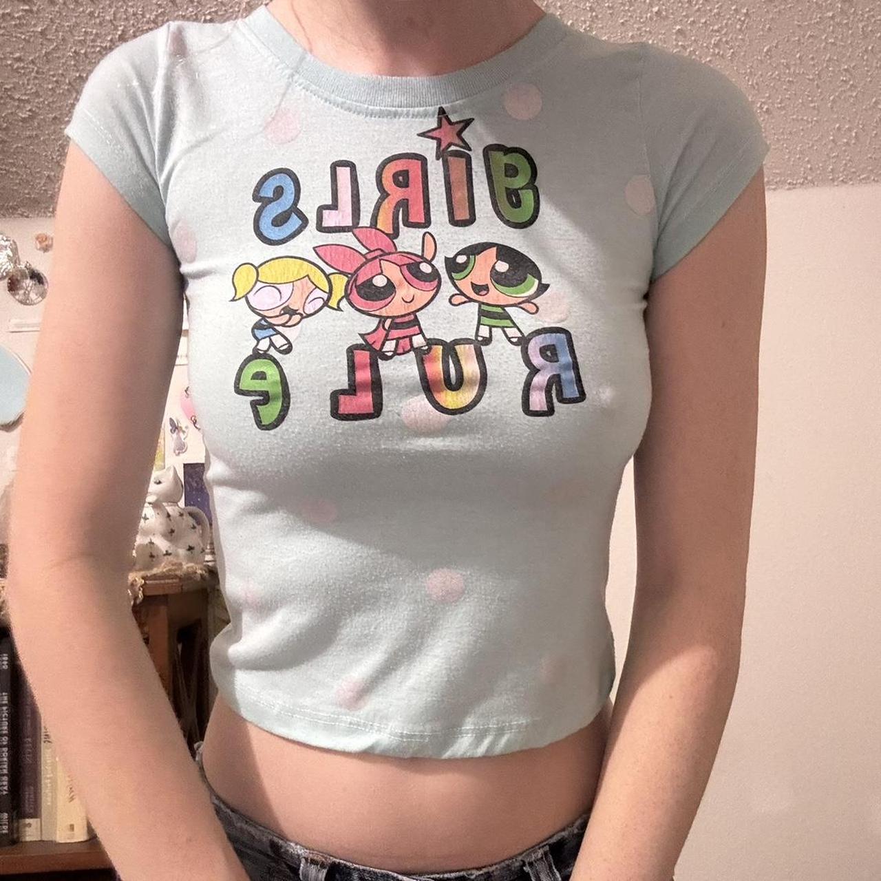 ⭐️ adorable vintage/y2k light blue powerpuff girls... - Depop