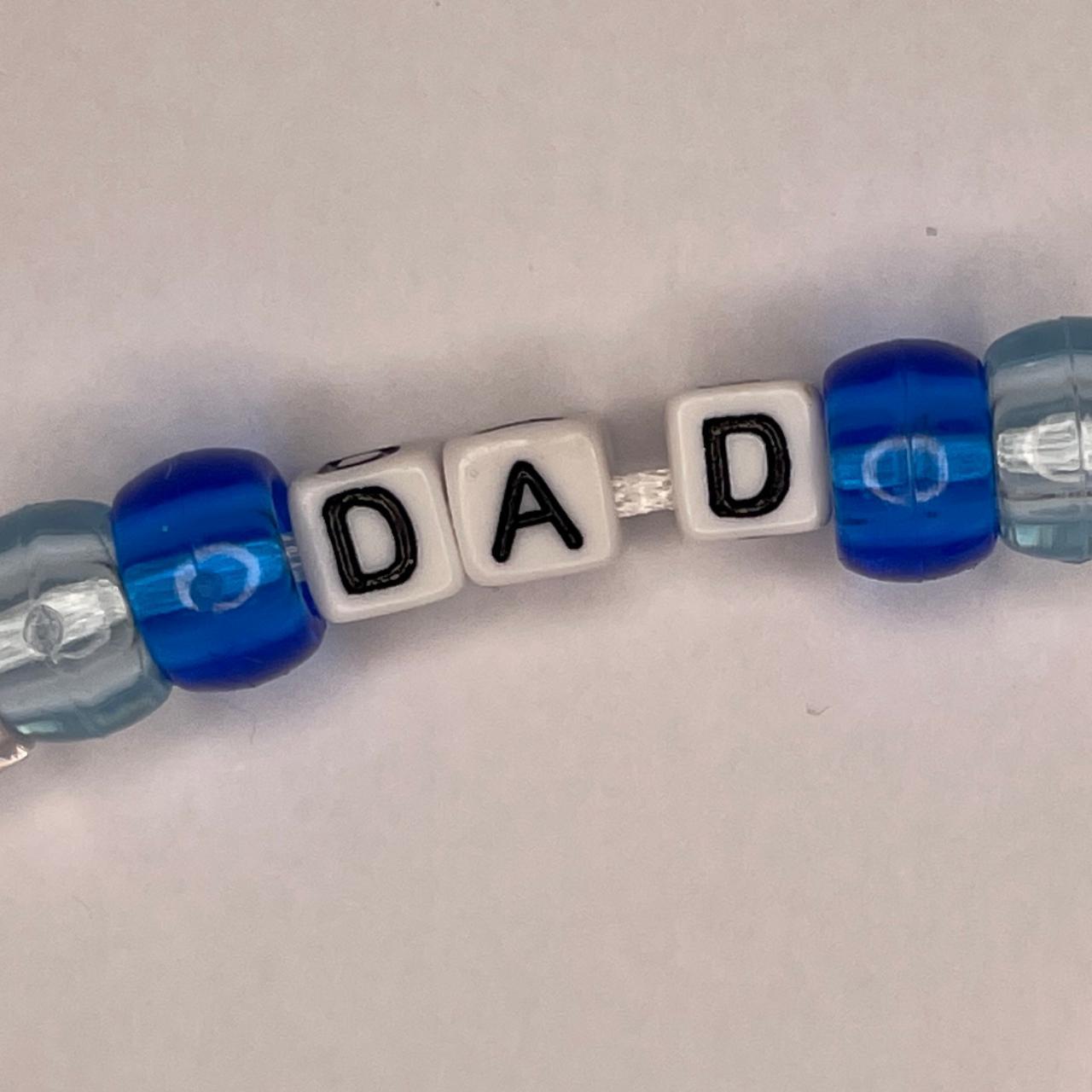 Dad keychain made from beads. Perfect for father's... - Depop