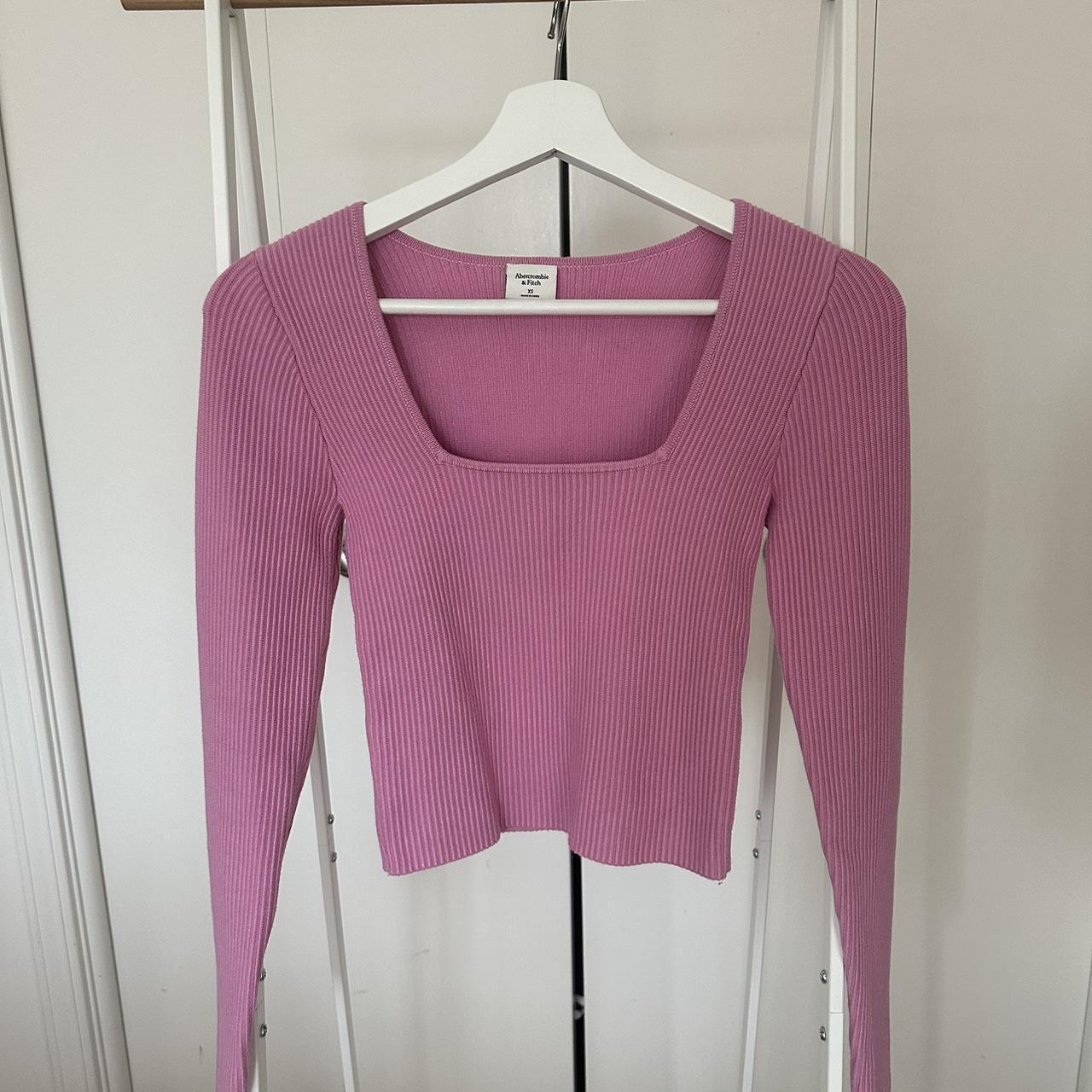 Abercrombie & Fitch Long Sleeve Pink Ottoman... - Depop