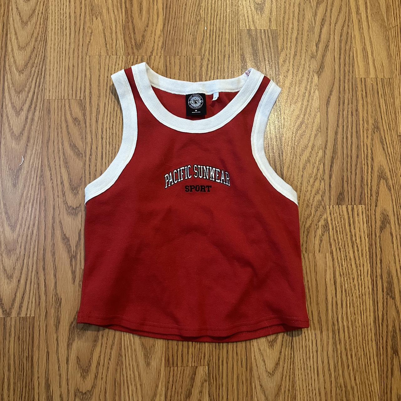 medium red pacsun tank - Depop