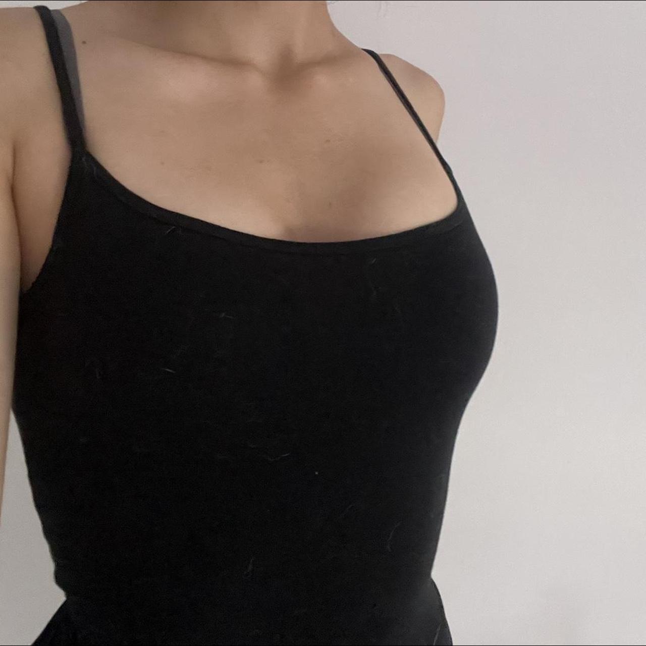 Black strap top 🐼🎀 Btw gives your body a really nice... - Depop