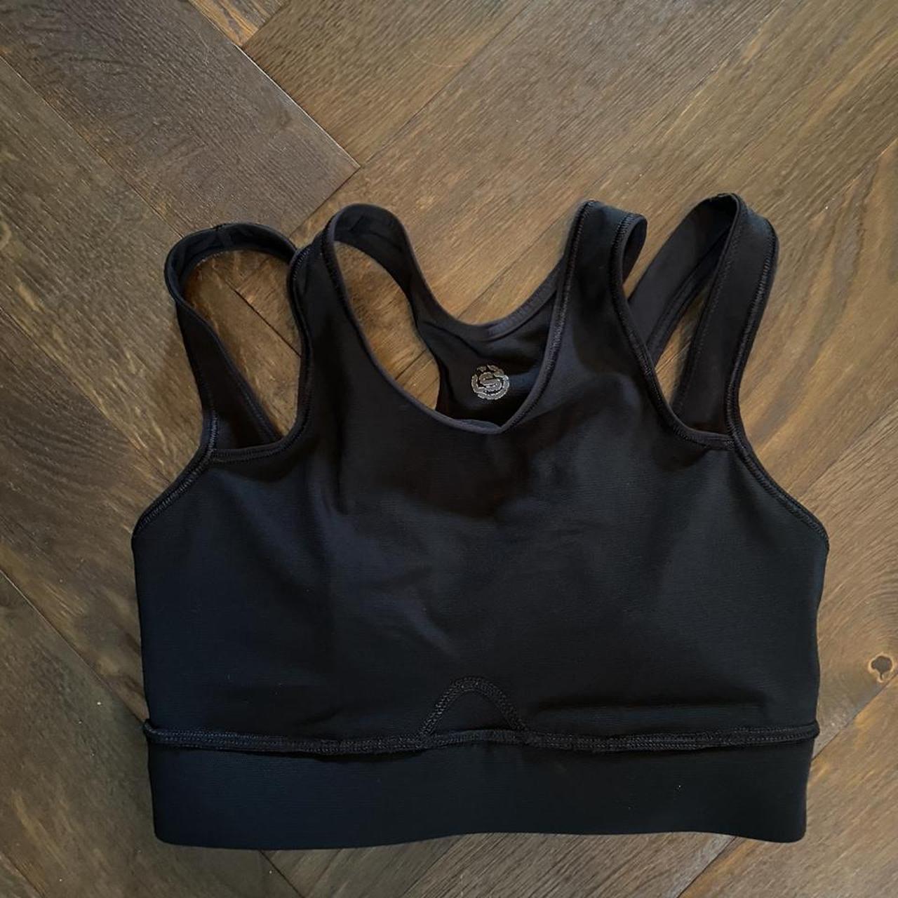 SKINS black crop top. Size S (would fit size 6-8) - Depop