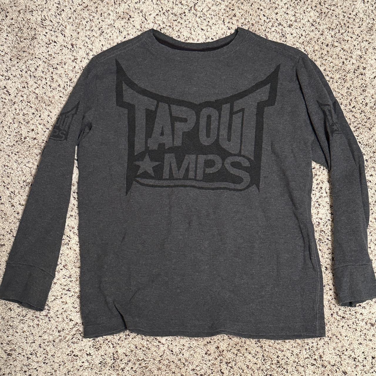 y2k grunge tapout thermal shirt Sick tapout... - Depop