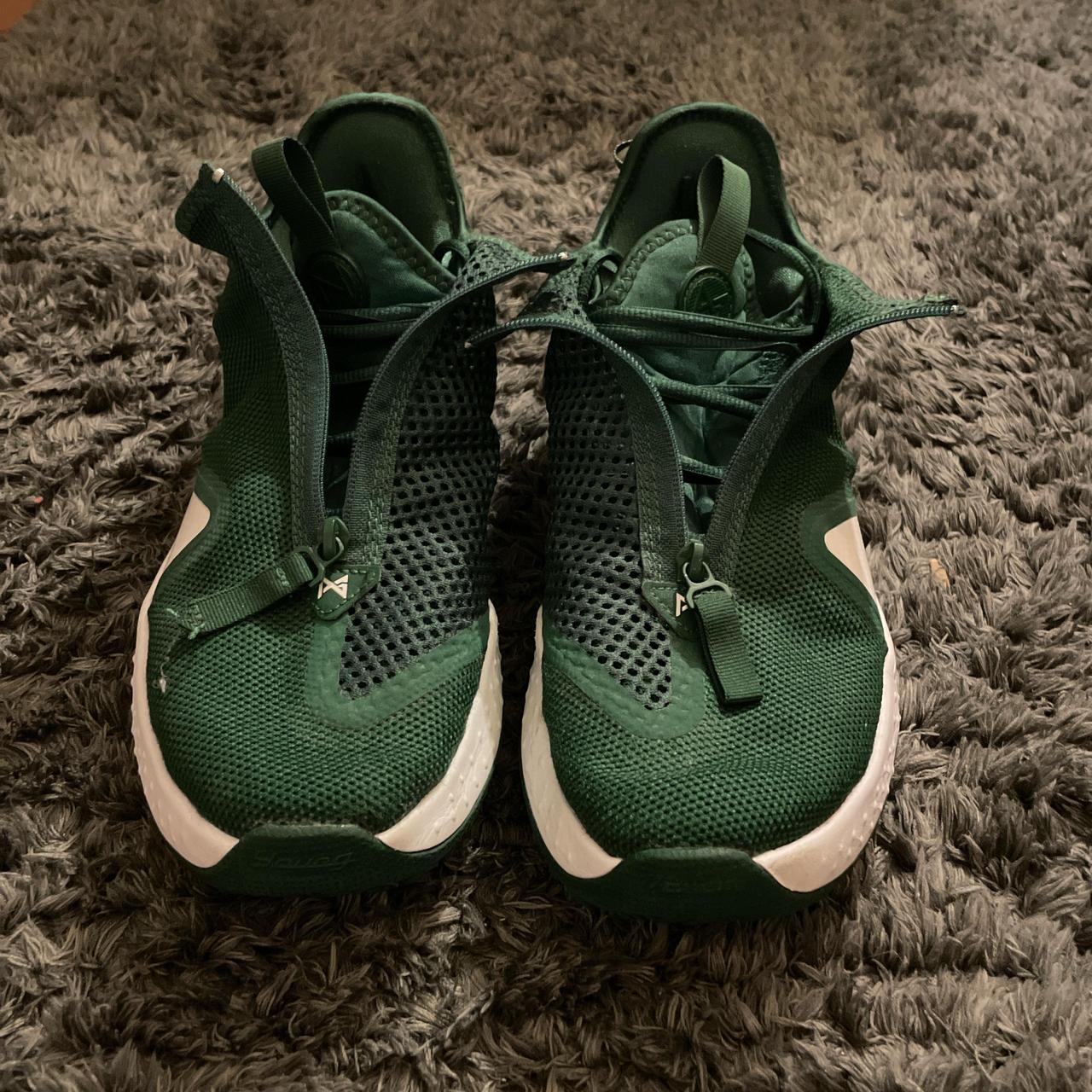 Green pg4 basketball shoes Size 12 Worn 4 times Has... - Depop