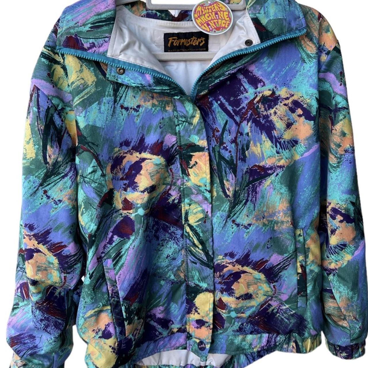 🎨 WATER COLOR VINTAGE WINDBREAKER JACKET🎨 Literally... - Depop