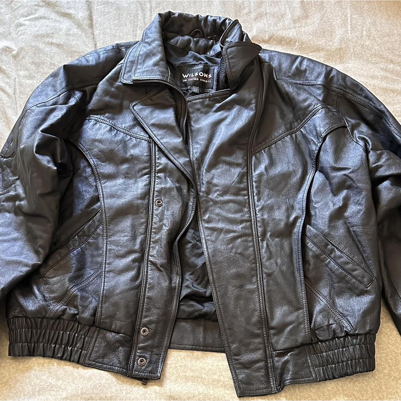 Wilson’s leather jacket 🔥 It’s super clean with no... - Depop