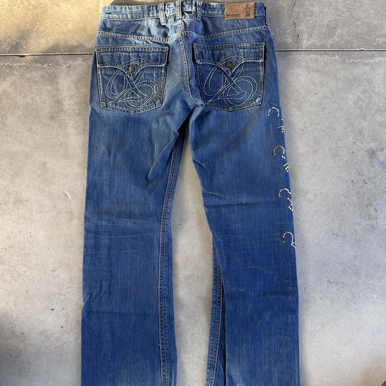 BERT EIGSLER jeans Embroidered clean no flaws!!... - Depop