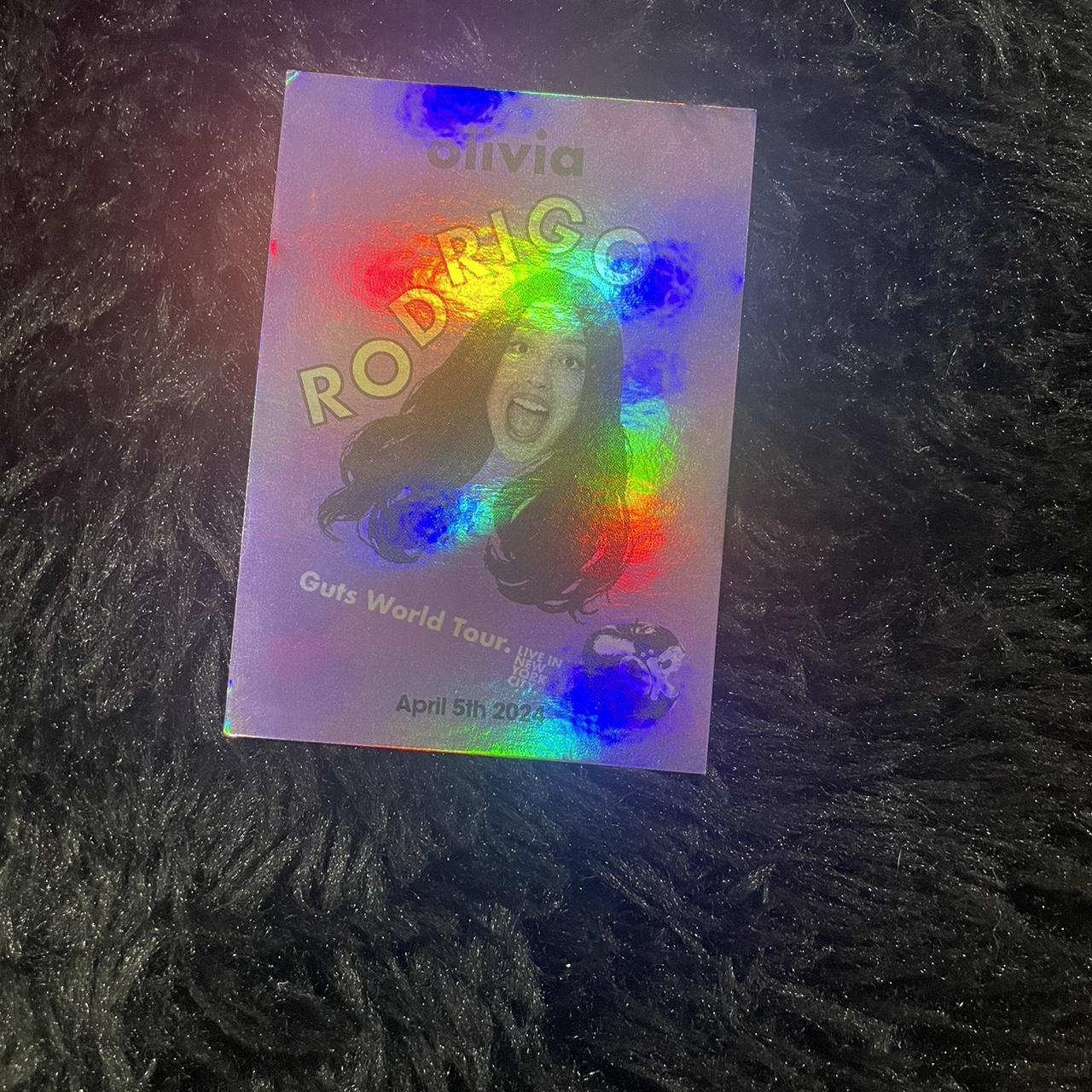 Olivia Rodrigo guts tour confetti + NYC holographic... - Depop