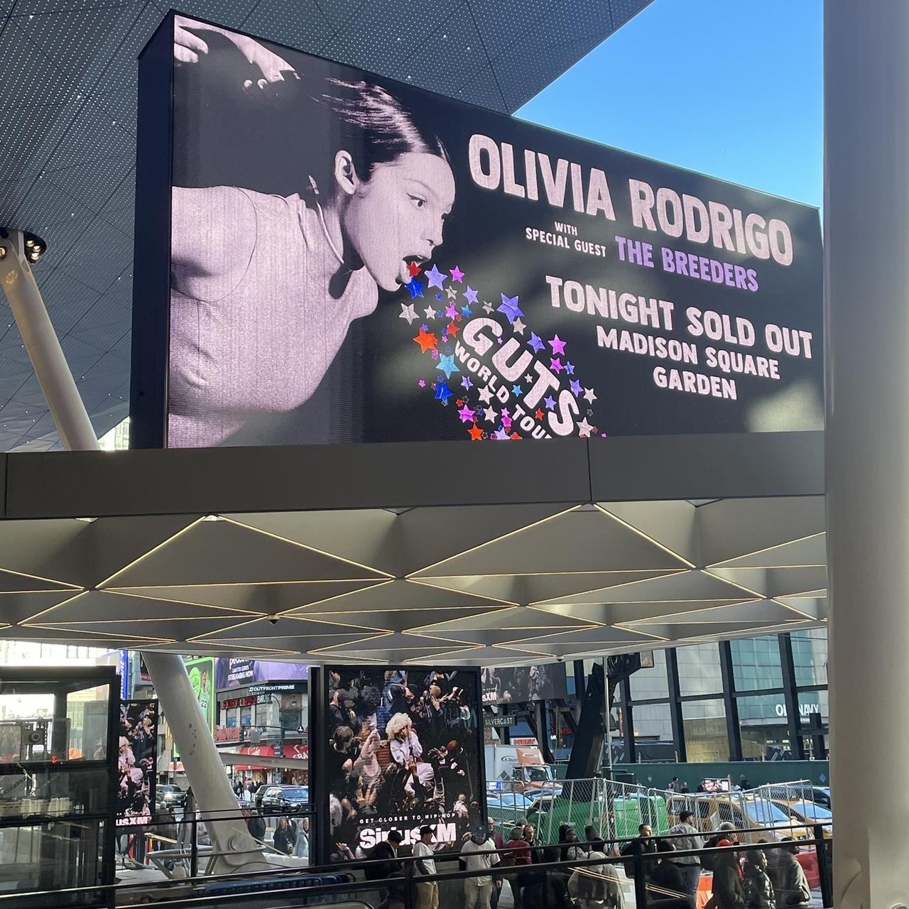 Olivia Rodrigo guts tour confetti + NYC holographic... - Depop