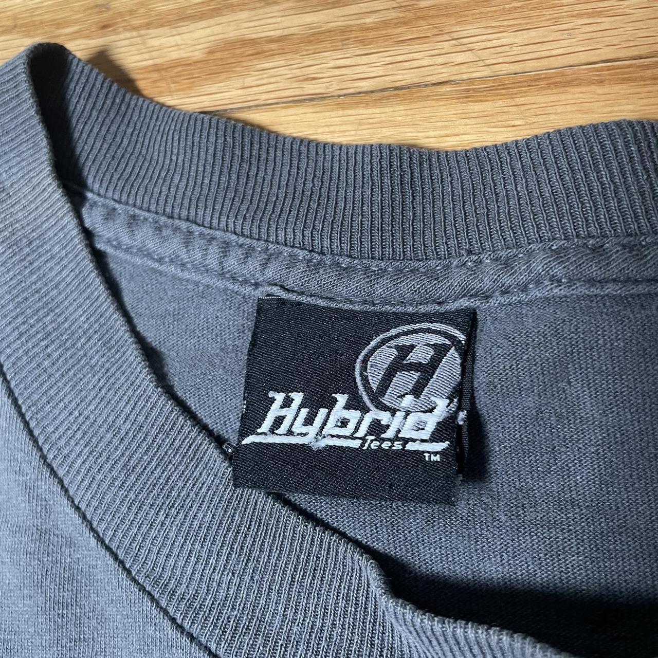 Y2K Hybrid tees grey star graphic shirt No tag fits... - Depop