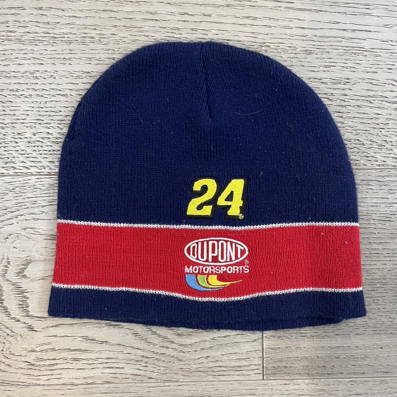 Vintage rare y2k winners circle NASCAR racing beanie... - Depop