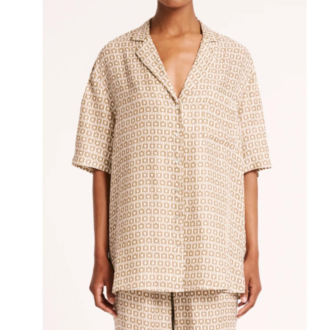 Nude Lucy Priya Cupro Shirt - Marz - BNWT Size L -... - Depop