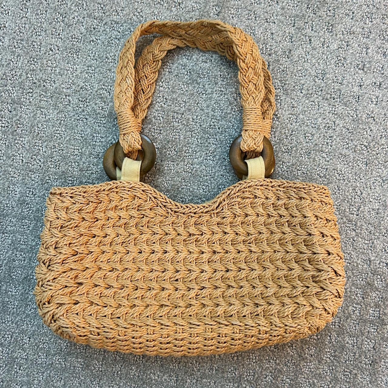 CAPPELLI STRAW PURSE with bamboo buckle #strawpurse... - Depop