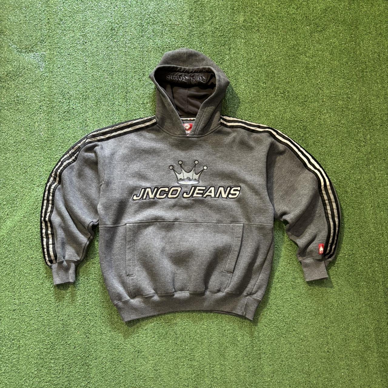 Vintage early 2000’s JNCO JEANS Crown Hoodie Tagged... - Depop