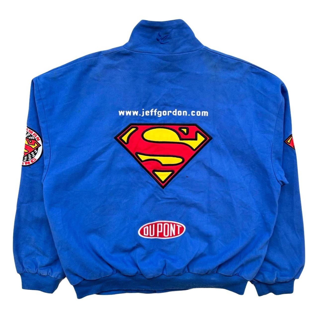 Vintage Dupont superman NASCAR racing jacket,... - Depop