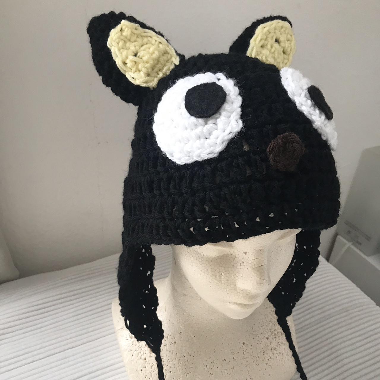 chococat crocheted hat ☆ fits adult/teen 22”... - Depop
