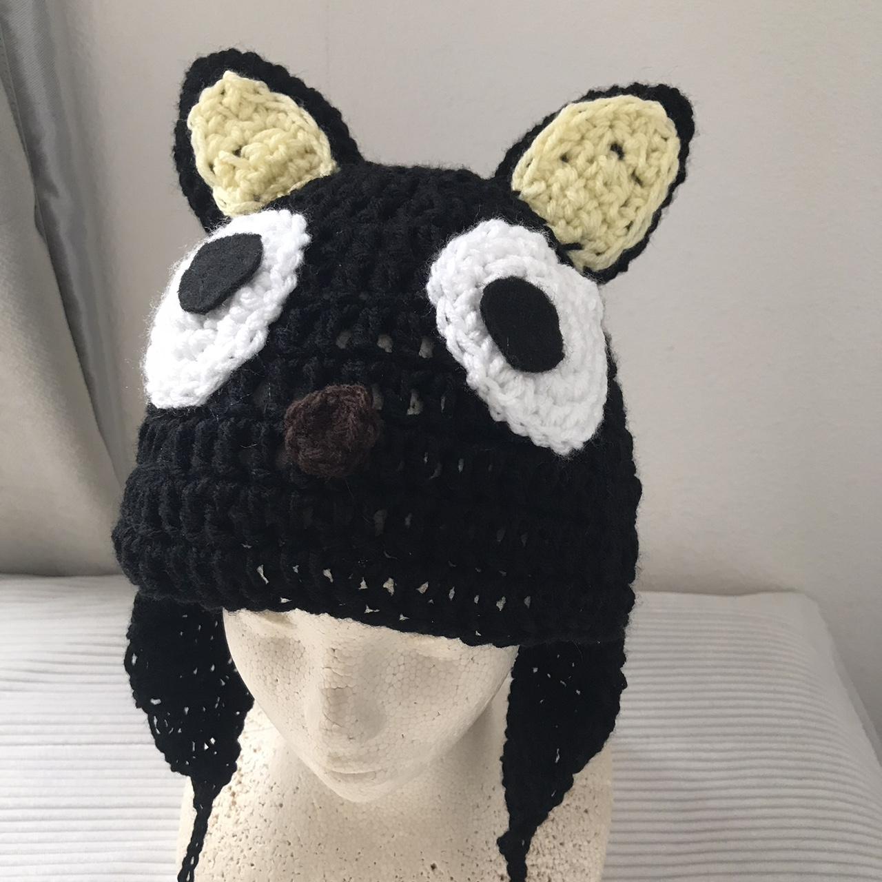 chococat crocheted hat ☆ fits adult/teen 22”... - Depop