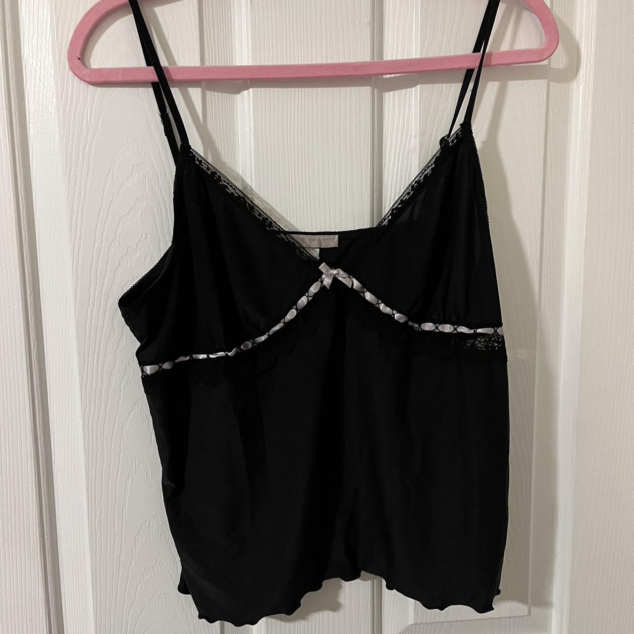 California Dynasty Black Dainty Lingerie top... - Depop