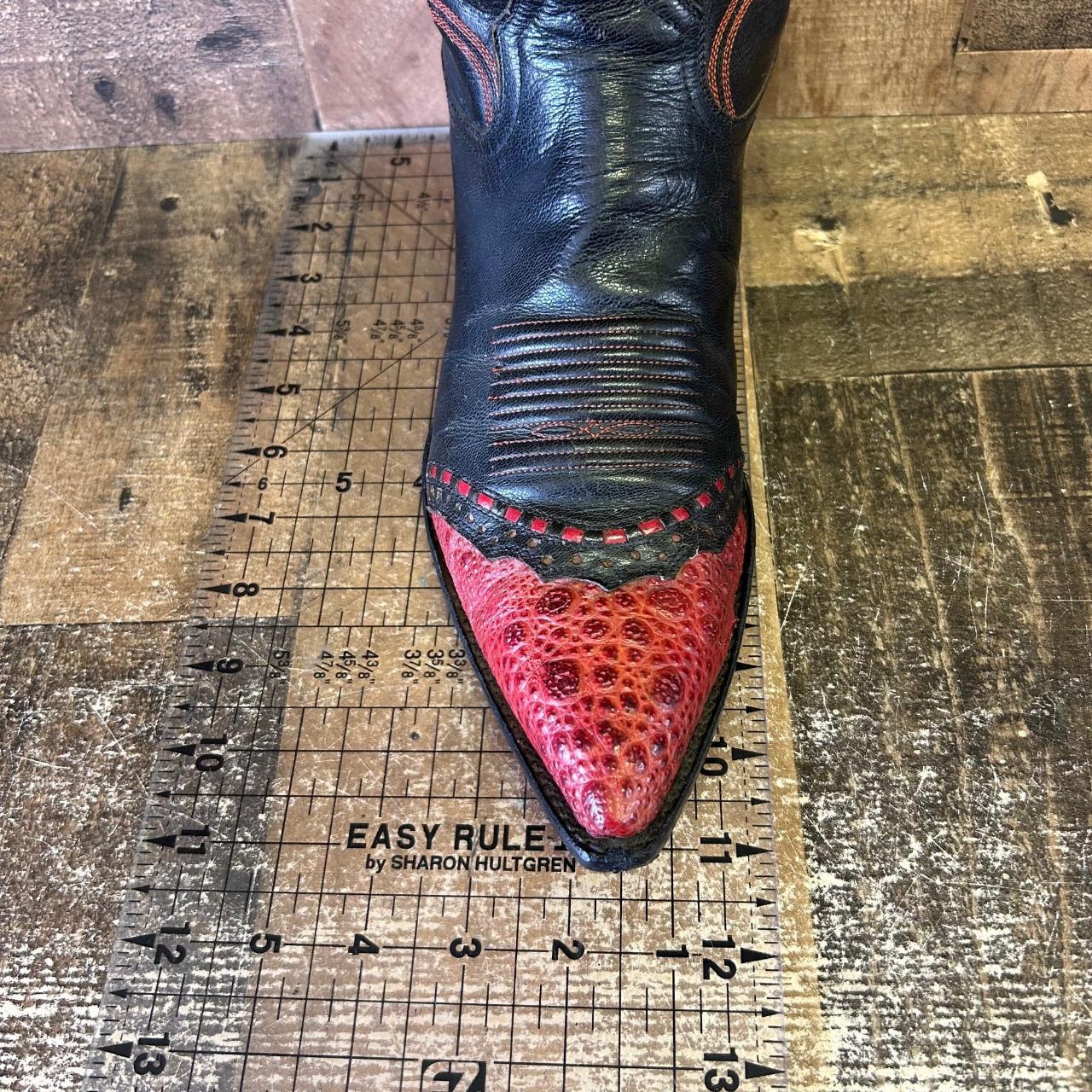 Larry Mahan Vtg Wingtip Cowboy Boots Mens 10 D Toes... - Depop