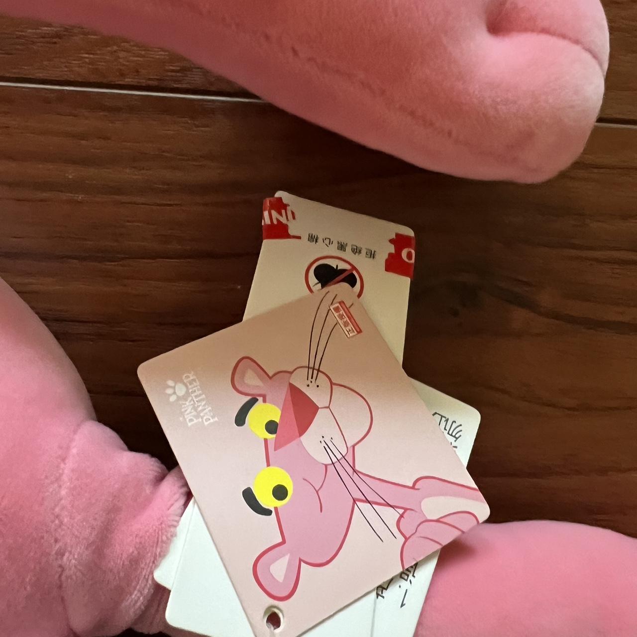 Miniso Pink Panther Large 22” Plush Stuffed New soft... - Depop