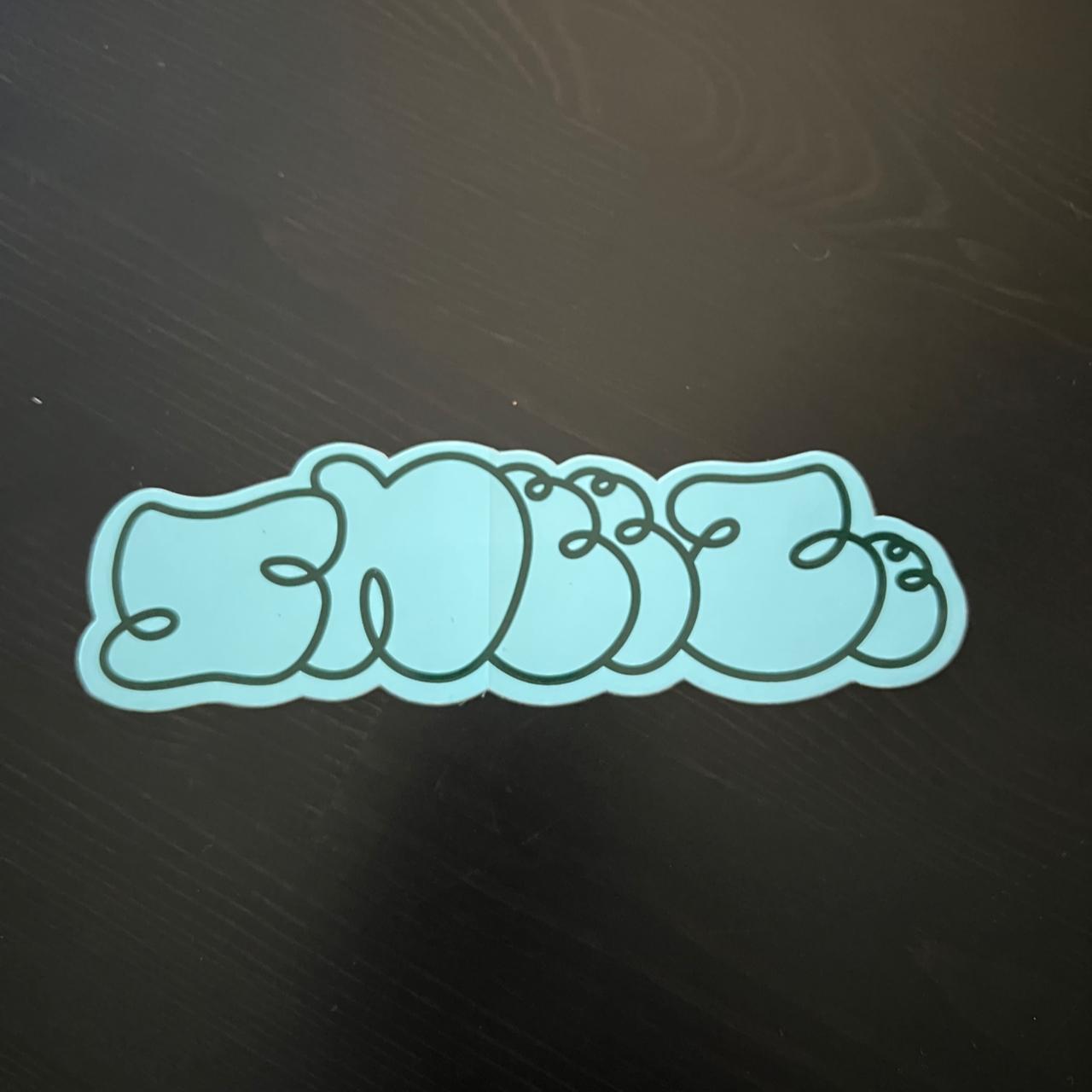 Sneeze Magazine Fall 2022 Logo Sticker. Powder Blue... - Depop