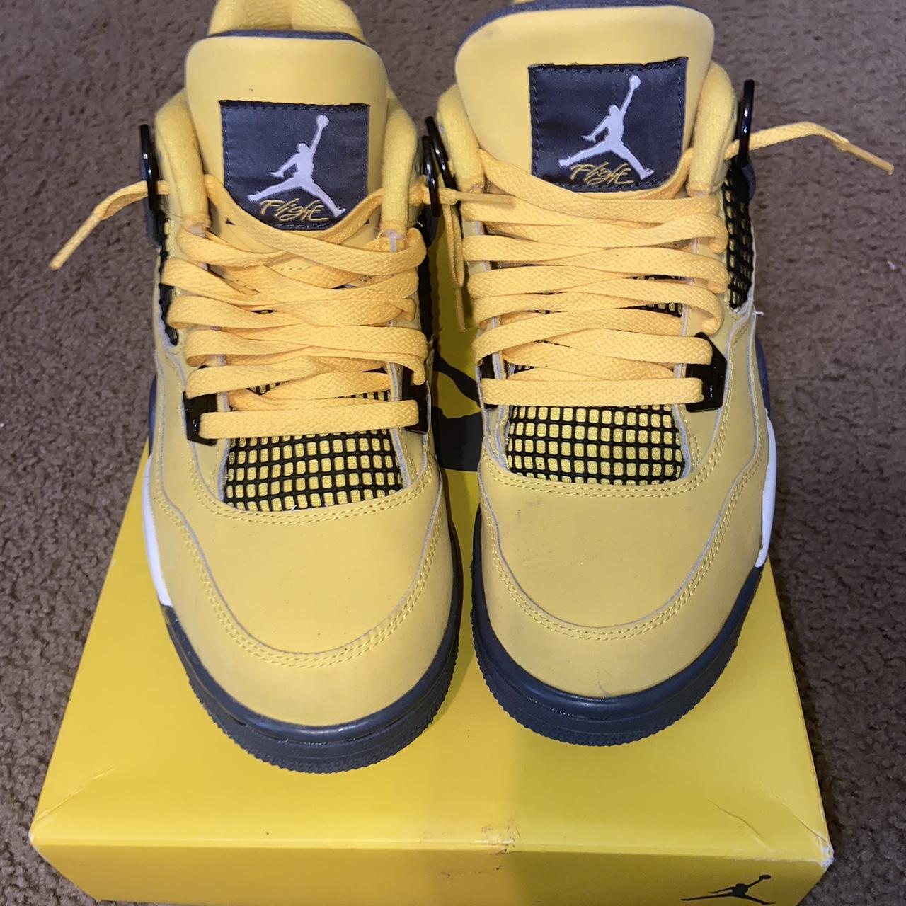 Air Jordan 4 Retros ‘Lighting’ GS 7 Good condition... - Depop