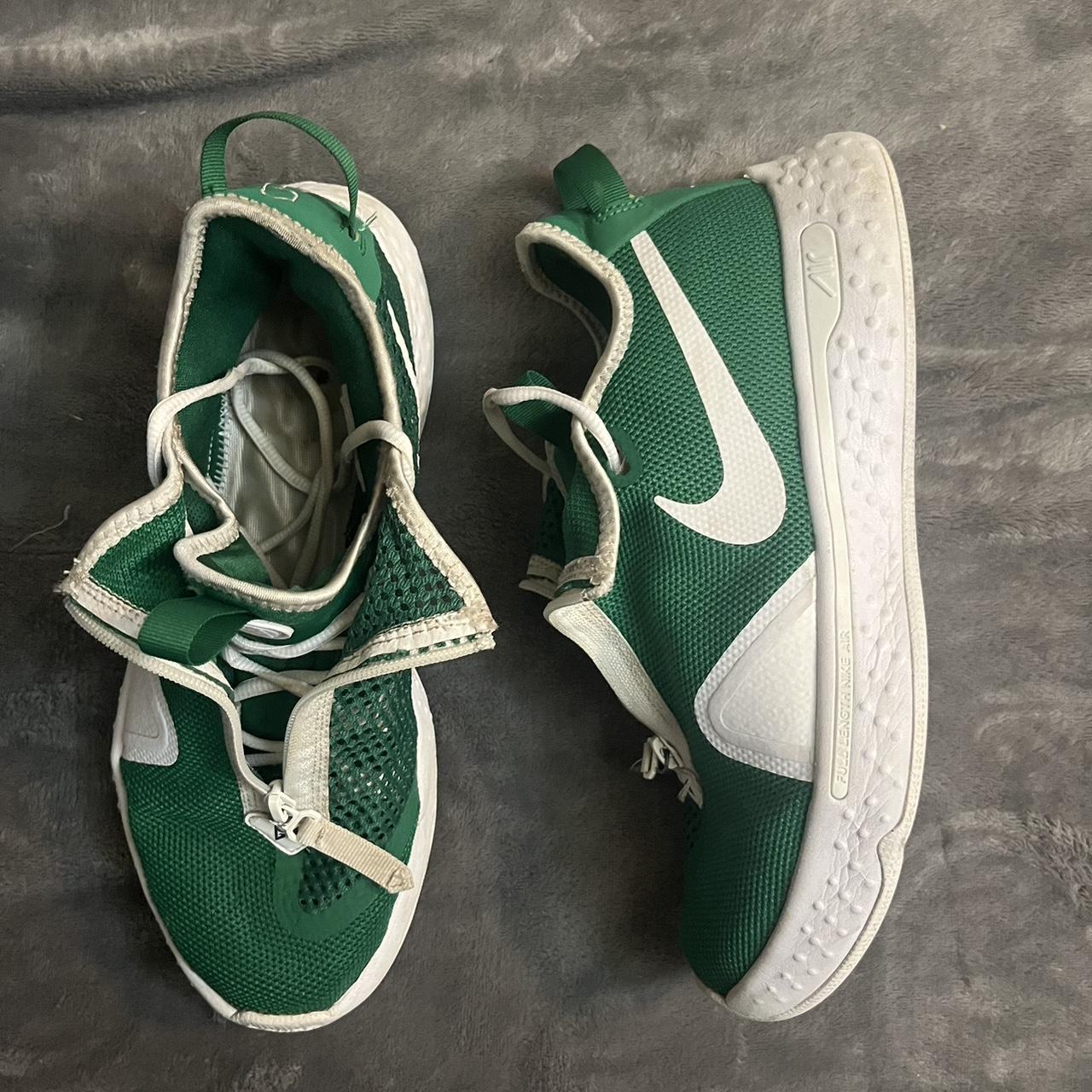 nike pg 4 id, super cool green, used for a season... - Depop