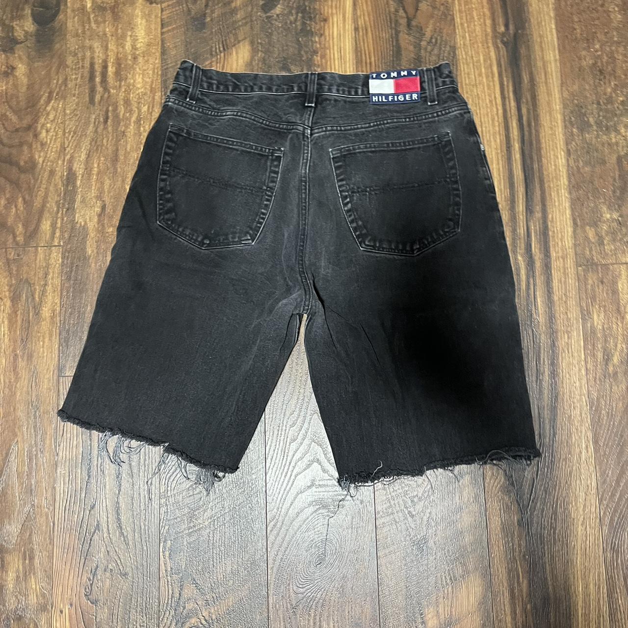 Tommy cut off jorts Size 36 waist One little tear in... - Depop
