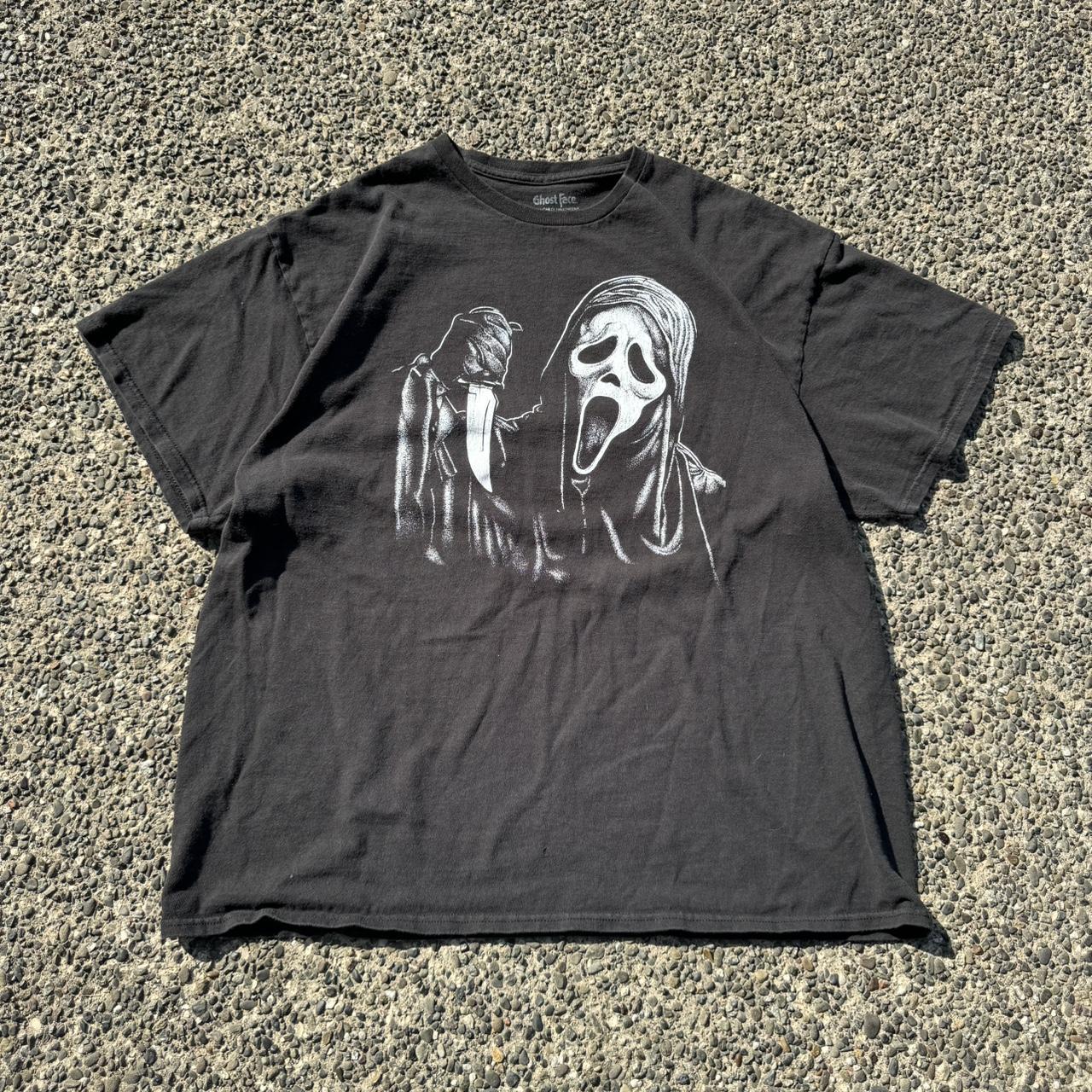 insane y2k scream movie promo t shirt dope front... - Depop