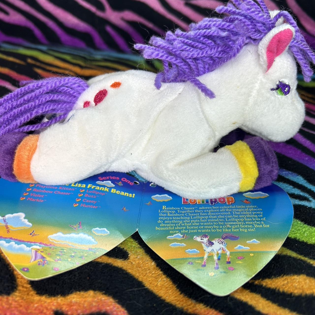 lollipop lisa frank plush tag included light... - Depop